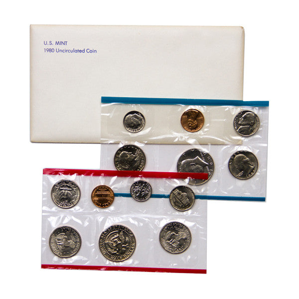 1980 Uncirculated Coin Set – Centerville C&J Connection, Inc.