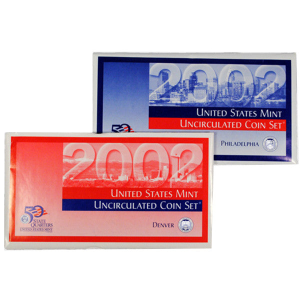 2002 Uncirculated Coin Set (20 Coins) – Centerville C&J Connection, Inc.