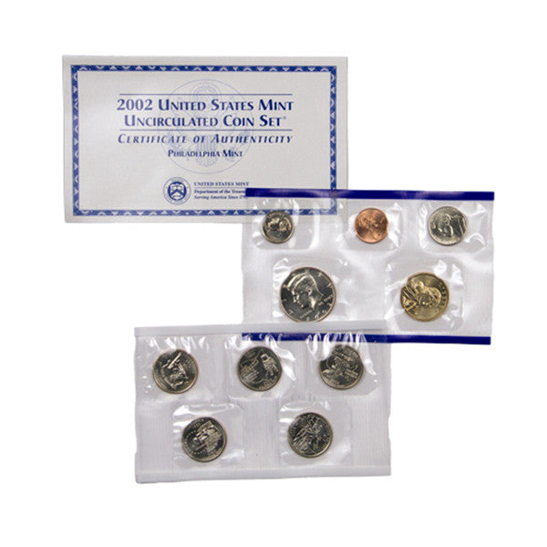 2002 Uncirculated Coin Set (20 Coins) – Centerville C&J Connection, Inc.