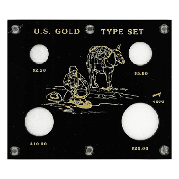 U.S. Gold Type Set Capital Plastics Coin Holder - Black – Centerville C ...