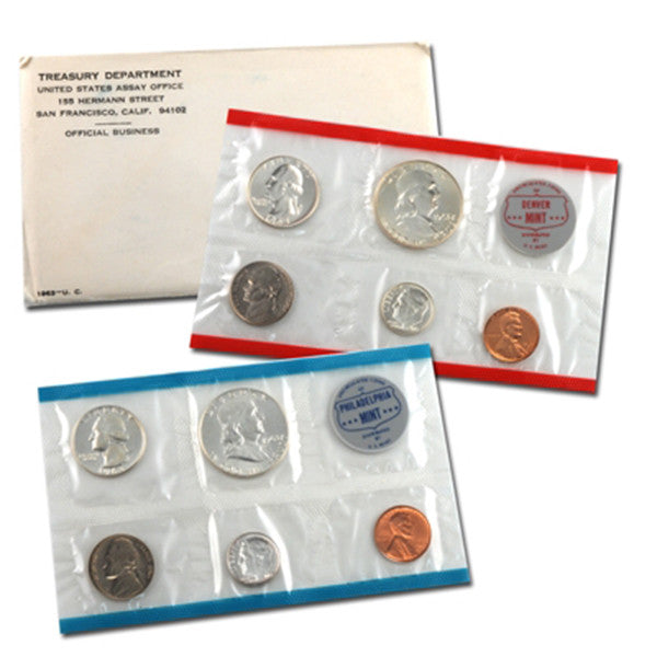 1963 Uncirculated Coin Set – Centerville C&J Connection, Inc.